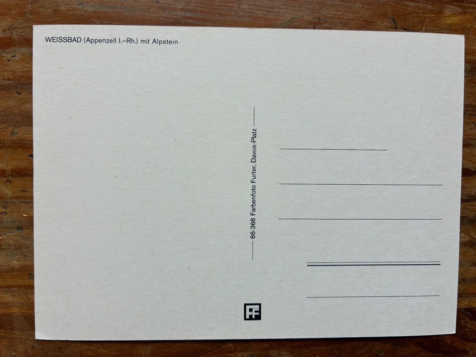 AK Aussicht von der Fähnern zum Alpstein, ungelaufen, um1970 (Gebraucht) in Urtenen-Schönbühl ...