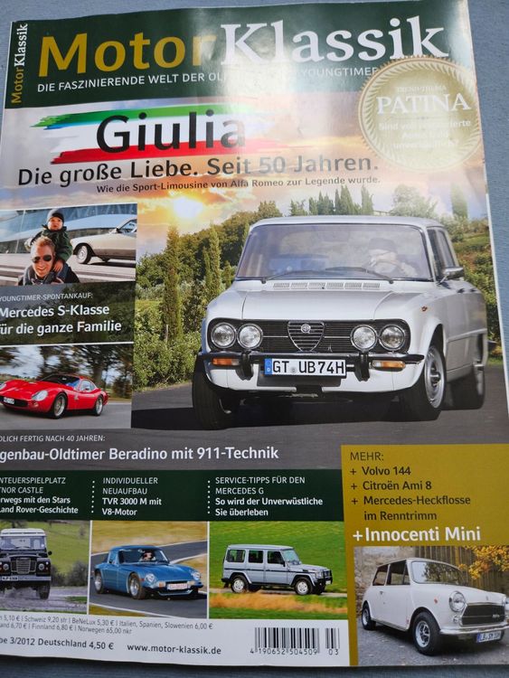 Motor Klassik 3/12 TVR Mini Cooper Volvo 144 Mercedes G xa | Kaufen auf ...