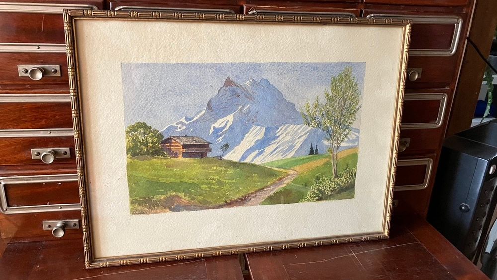 Aquarelle Bex Dents du Midi GENILLARD Aquarell signiert (Gebraucht) in St-Cierges für CHF 82 ...