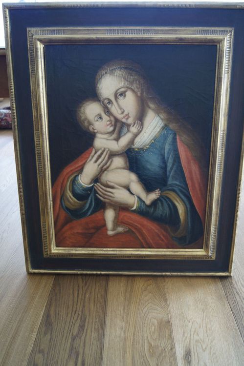 Öl-Gemälde Maria mit Kind (Gebraucht) in Winterthur für CHF 140 – mit Lieferung auf Ricardo kaufen