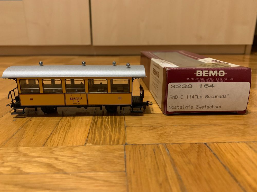 Bemo H0, wagon "La Bucunada" du train Bernina C 114 (Gebraucht) in Nyon ...