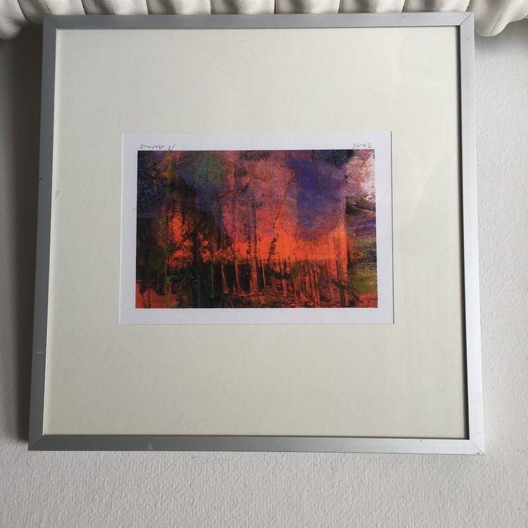 Feuer magische Wald Aquarelle Bild | Kaufen auf Ricardo