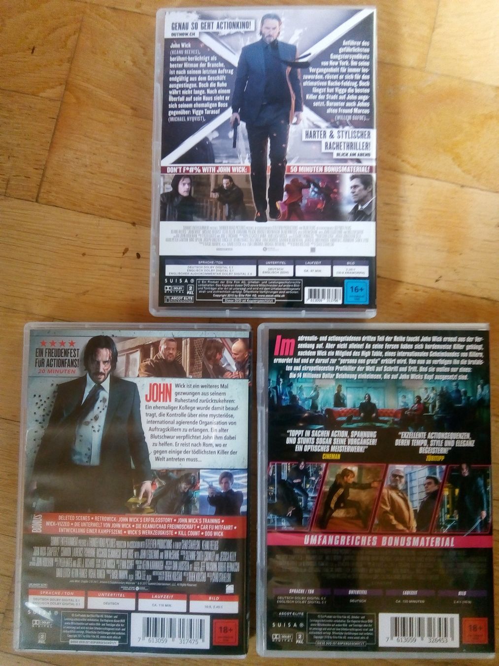 John Wick - Trilogie (Deutsch & Englisch) 3-DVD's (Gebraucht) in St ...