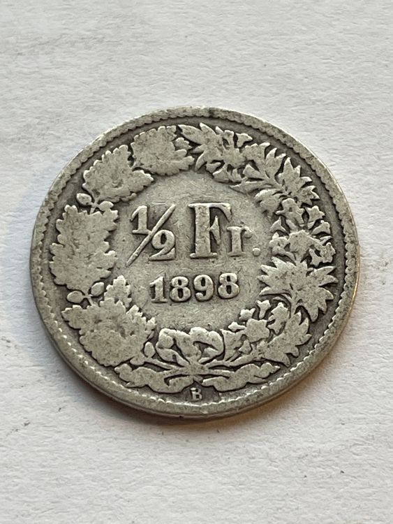 Monnaie Suisse 🇨🇭 1898 1/2 fr (Gebraucht) in Bussigny für CHF 3 – mit Lieferung auf Ricardo kaufen