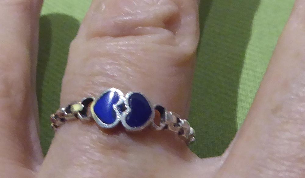 Ring 925 Silber mit Lapislazuli Steinchen (Gebraucht) in Muri AG für ...