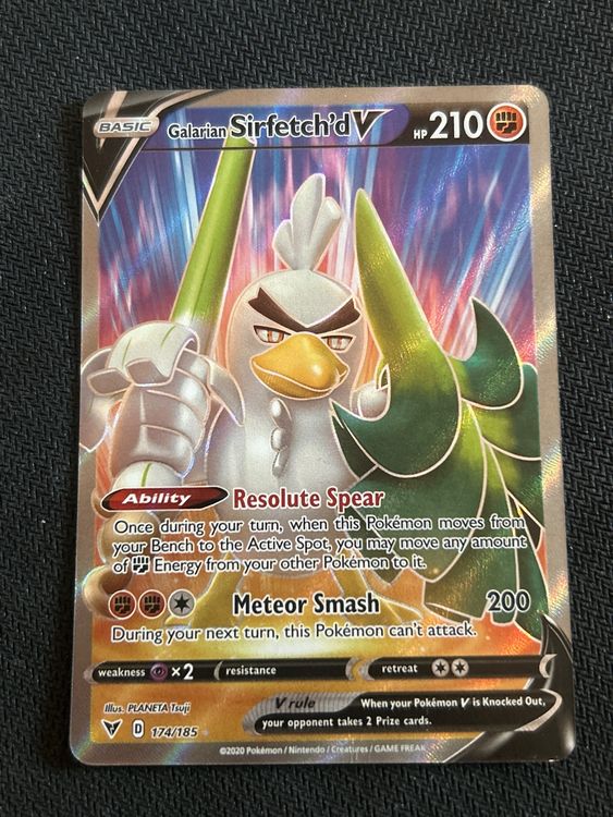 Pokemon card super rare Vivid Voltage, Sirfetch’d V full art (Gebraucht ...
