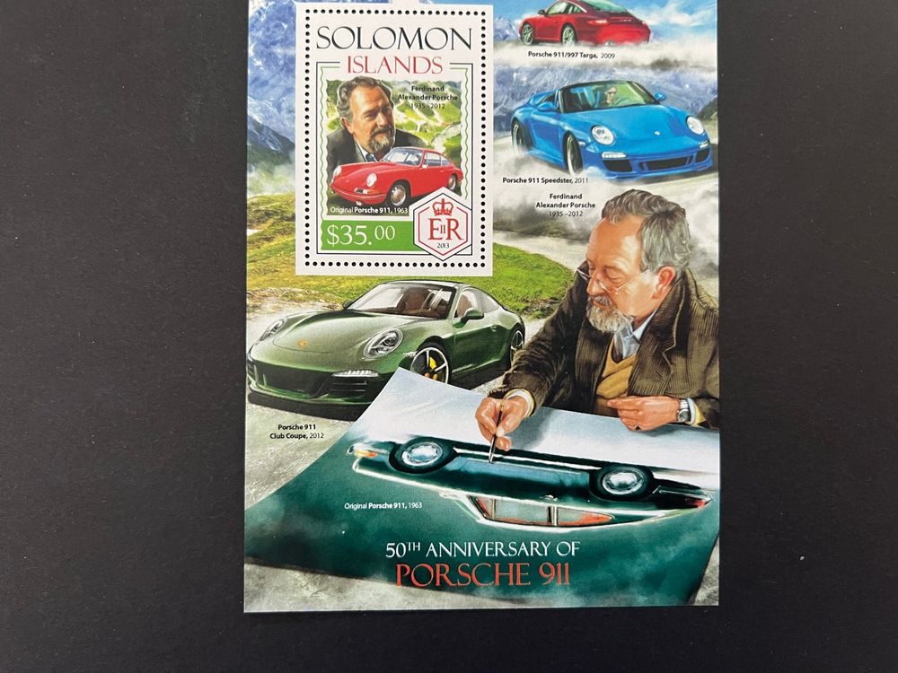 Solomon Island Porsche Block 2012 postfrisch Luxus (B545) (Gebraucht ...