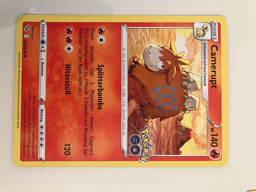 Pokemon Camerupt (Gebraucht) in Ruggell für CHF 0.2 – mit Lieferung auf ...