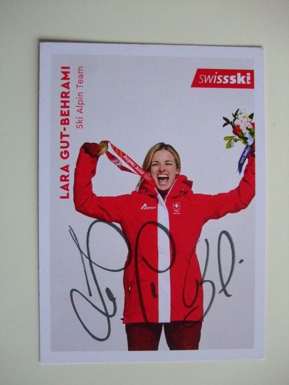 LARA GUT-BEHRAMI (CH) SKISTAR HANDSIGNIERT AK ! | Kaufen auf Ricardo