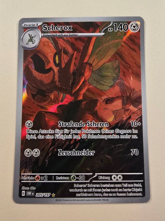🔥 Pokémon Scherox - OBF DE 205 - HIT 🔥 (Gebraucht) in Hochdorf für CHF ...