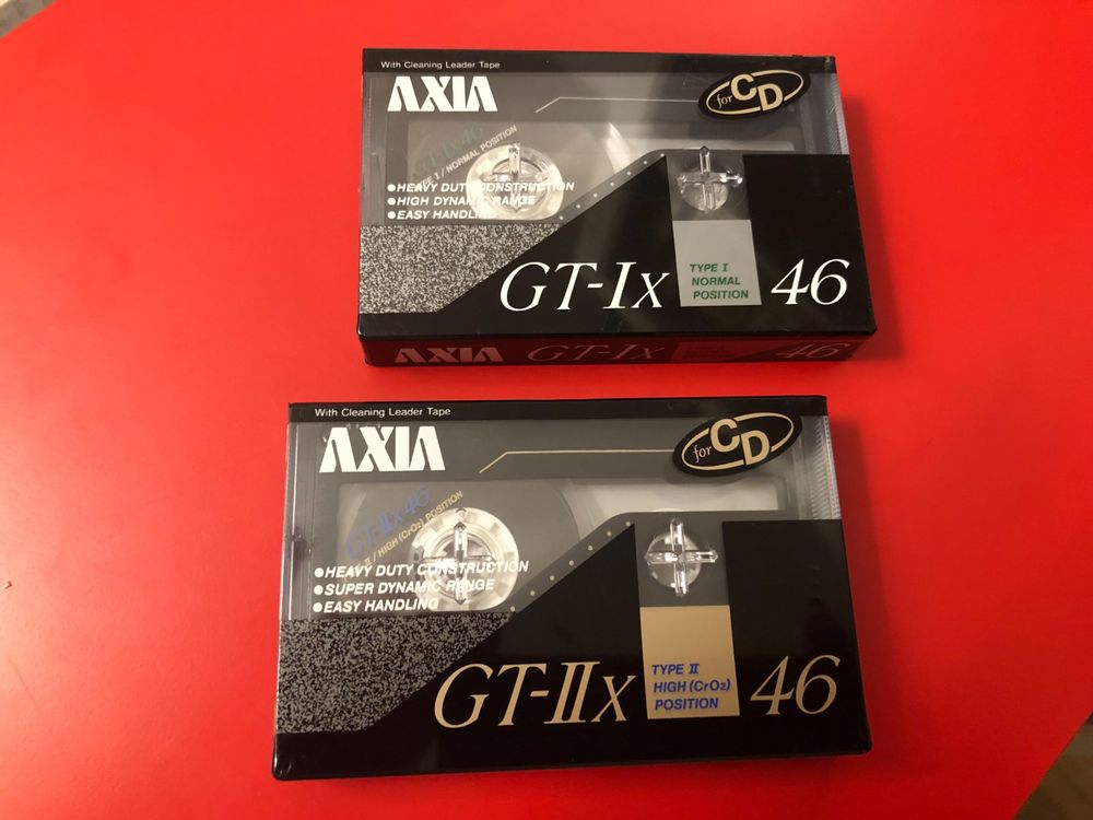 1x AXIA GT-IIx 46 + 1 x AXIA GT-Ix 46 CD-Navigator TOP Tapes (Neu und originalverpackt) in ...