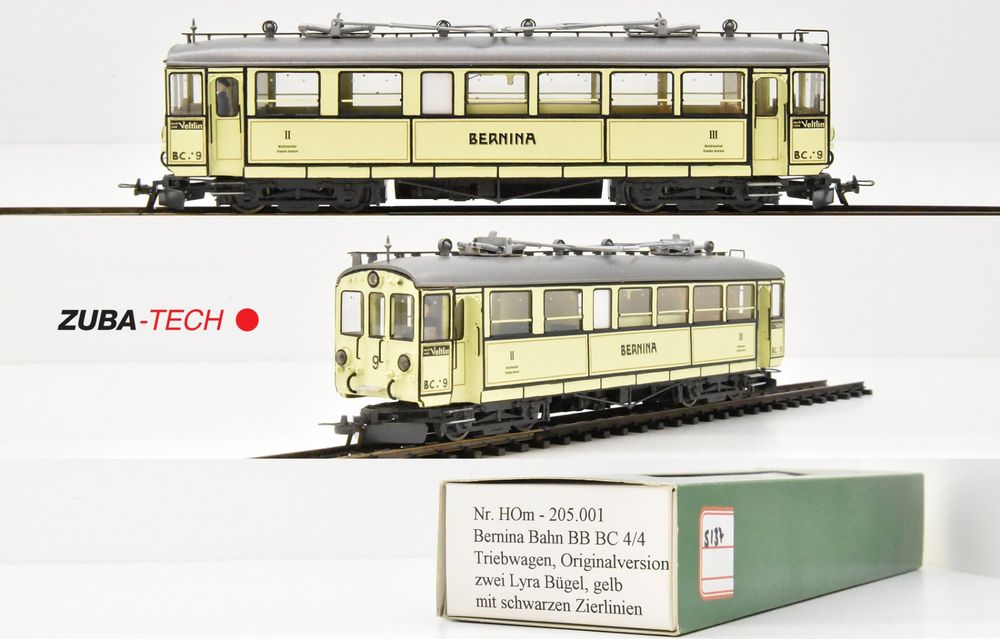 Wabu H0m-205.001 E-Triebwagen BC 4/4 der Bernina Bahn H0m OV (Gebraucht ...
