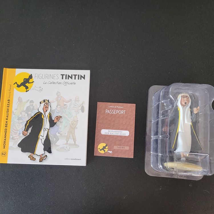Livre Et Figurine Collection Tintin Mohammed Ben Kalish Ezab (Neu ...