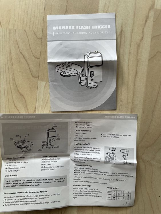 2X Phottix PT-04TM Funkauslöser Set für Studioblitzgeräte (Neu und ...