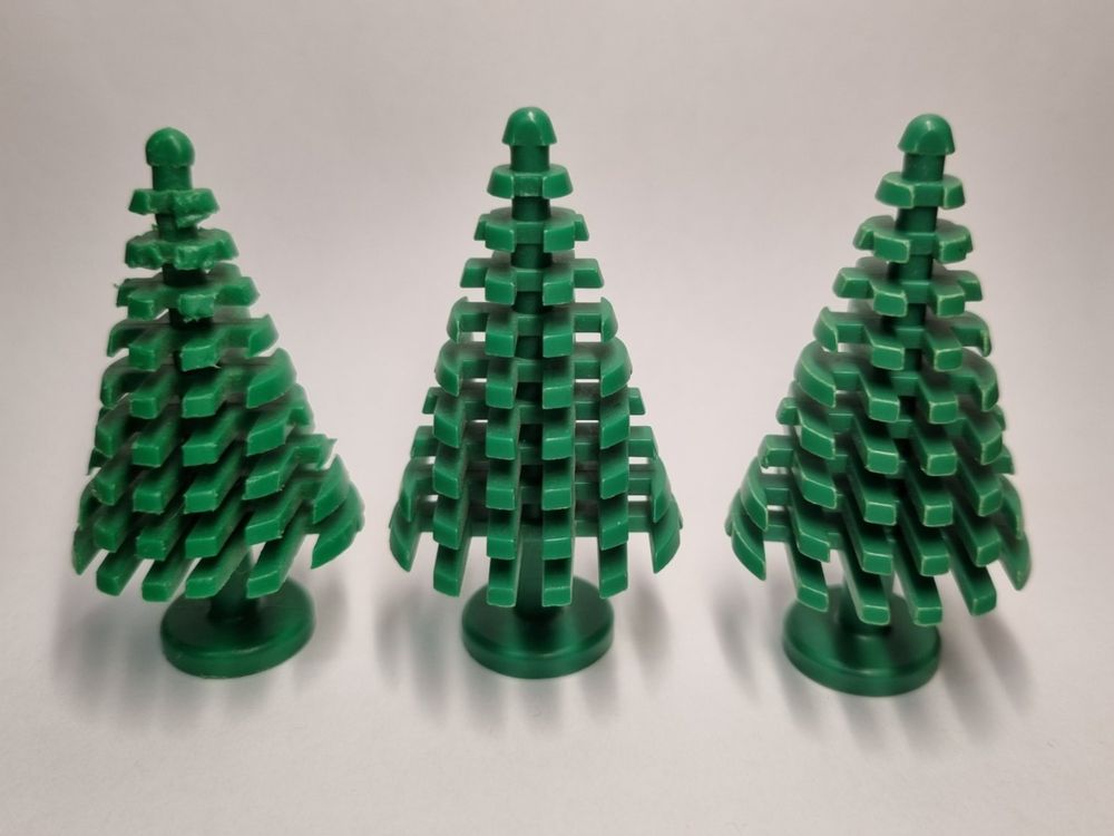 LEGO 3x 3471 Green Plant, Tree Pine Large 4 x 4 x 6 2/3 (Gebraucht) in ...