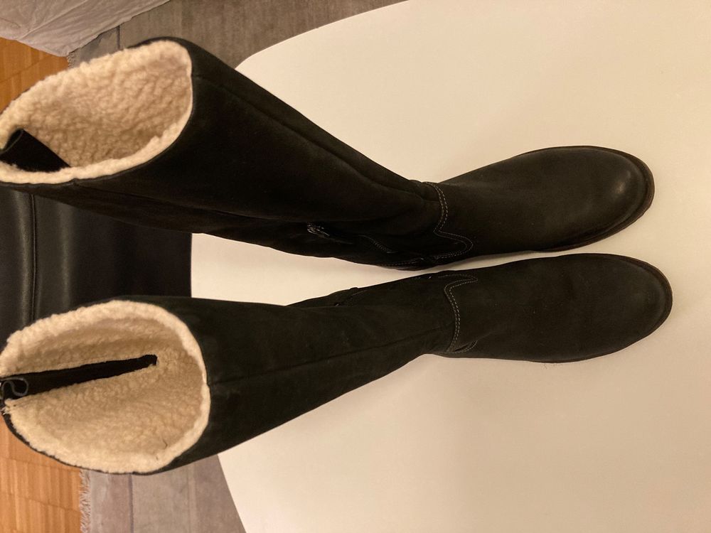 Stiefel Schwarz Gefuttert