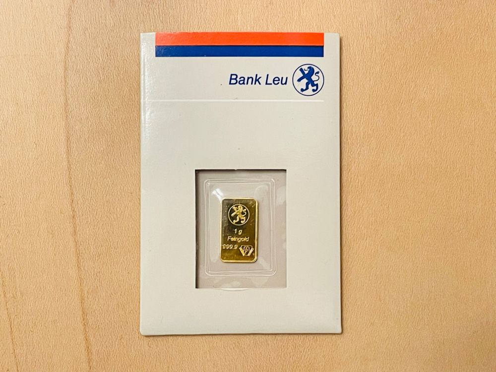 Goldbarren 1 gramm - Bank Leu | Kaufen auf Ricardo