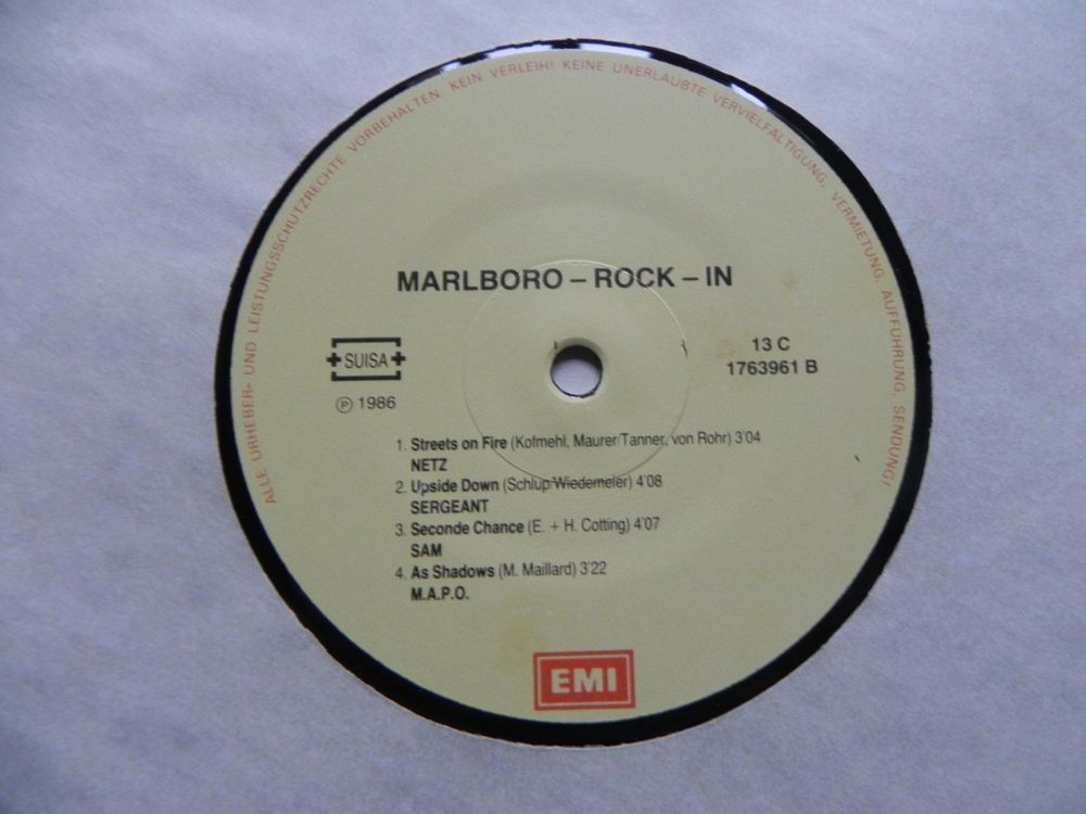 LP Schweiz CH Rock Netz Split Sergeant SAM M.A.P.O. 1986 (Gebraucht) in ...