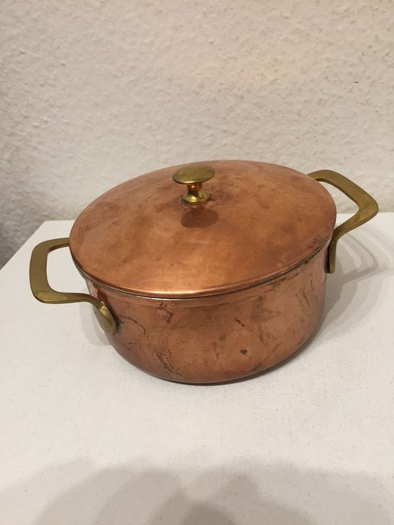 Kupfer Kasserolle Pfanne Topf antik | Kaufen auf Ricardo