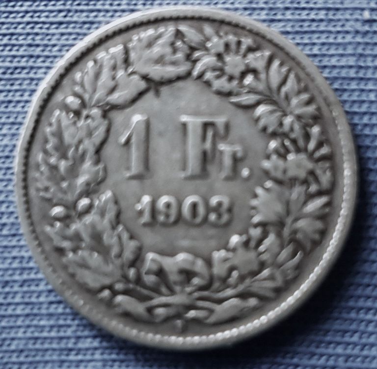 1 Franken 1903 uralte sehr rare Silbermünze ab nur 1 Fr !!! (Gebraucht) in Camignolo für CHF 3 ...