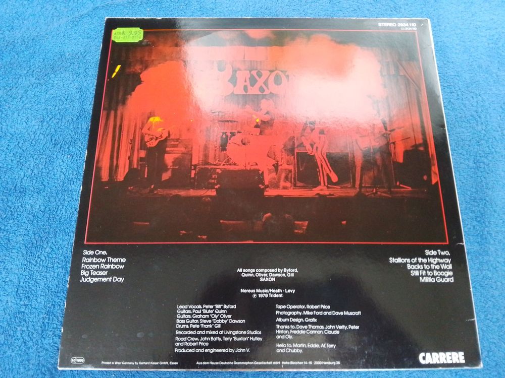 SAXON - first album 12" NEAR MINT top copy 1979 (Gebraucht) in Schaan ...