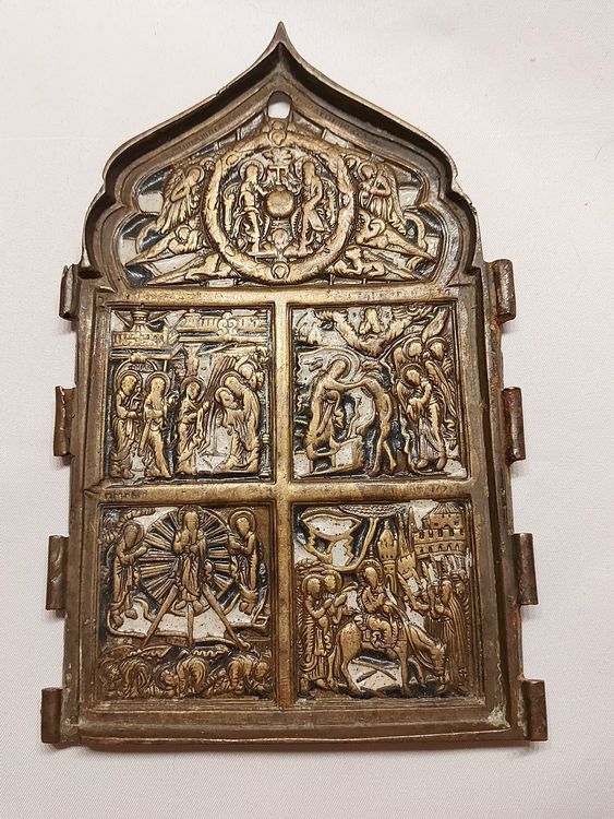 Antike Orthodoxe Ikone russisch Vier Hochfeste - mit Emaille (Gebraucht) in Schlieren für CHF 80 ...