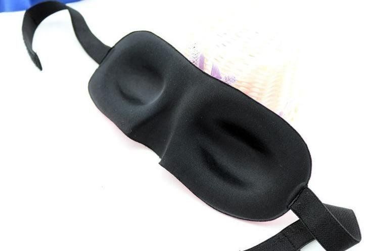 Augenmaske Augenbinde Luxus SCHWARZ Flug Reisen schlafen | Kaufen auf ...