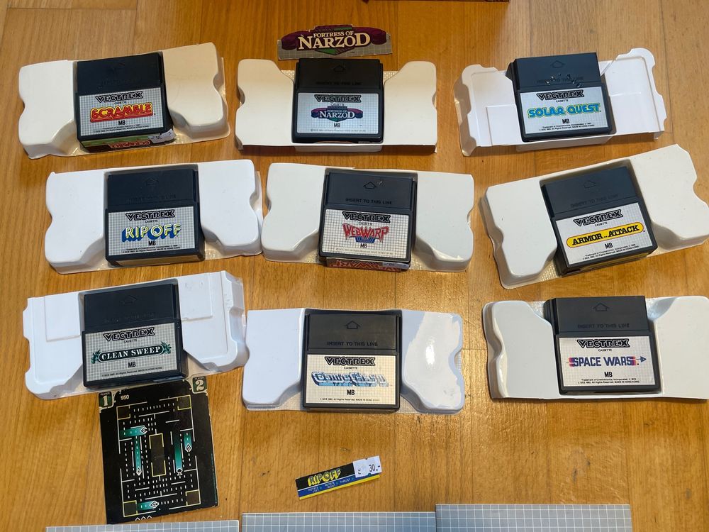 Vintage 80s 9 games Vectrex Video Games (Gebraucht) in Zürich für CHF ...