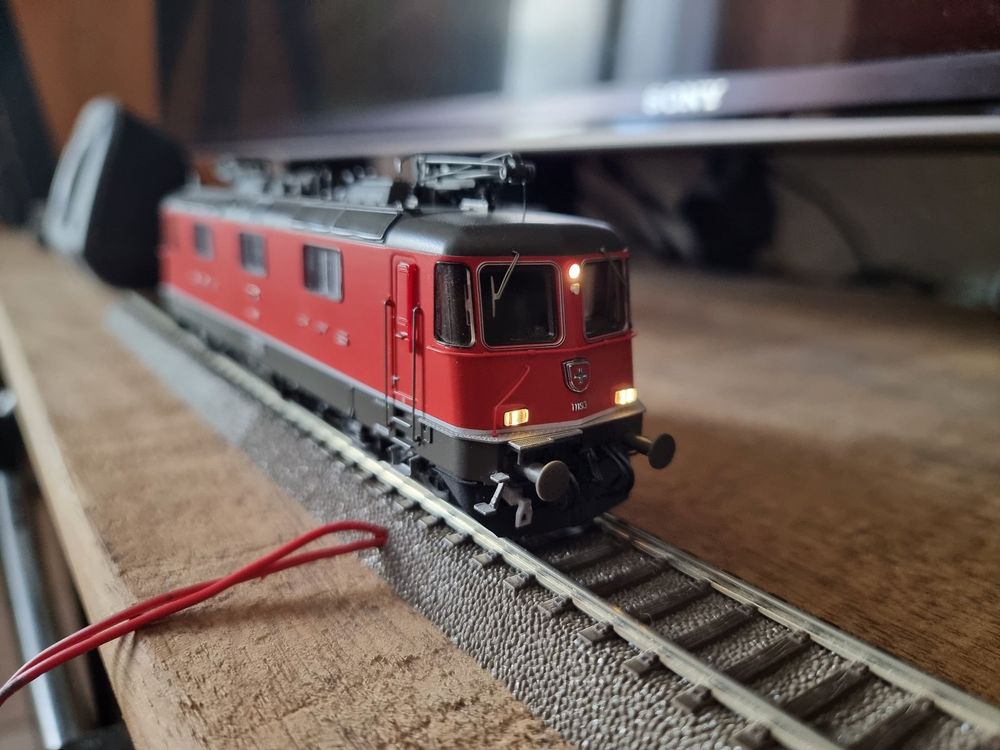 Roco 73370 SBB CFF Re 4/4 II rot 11193 Digital Sound Zimo DC (Gebraucht ...