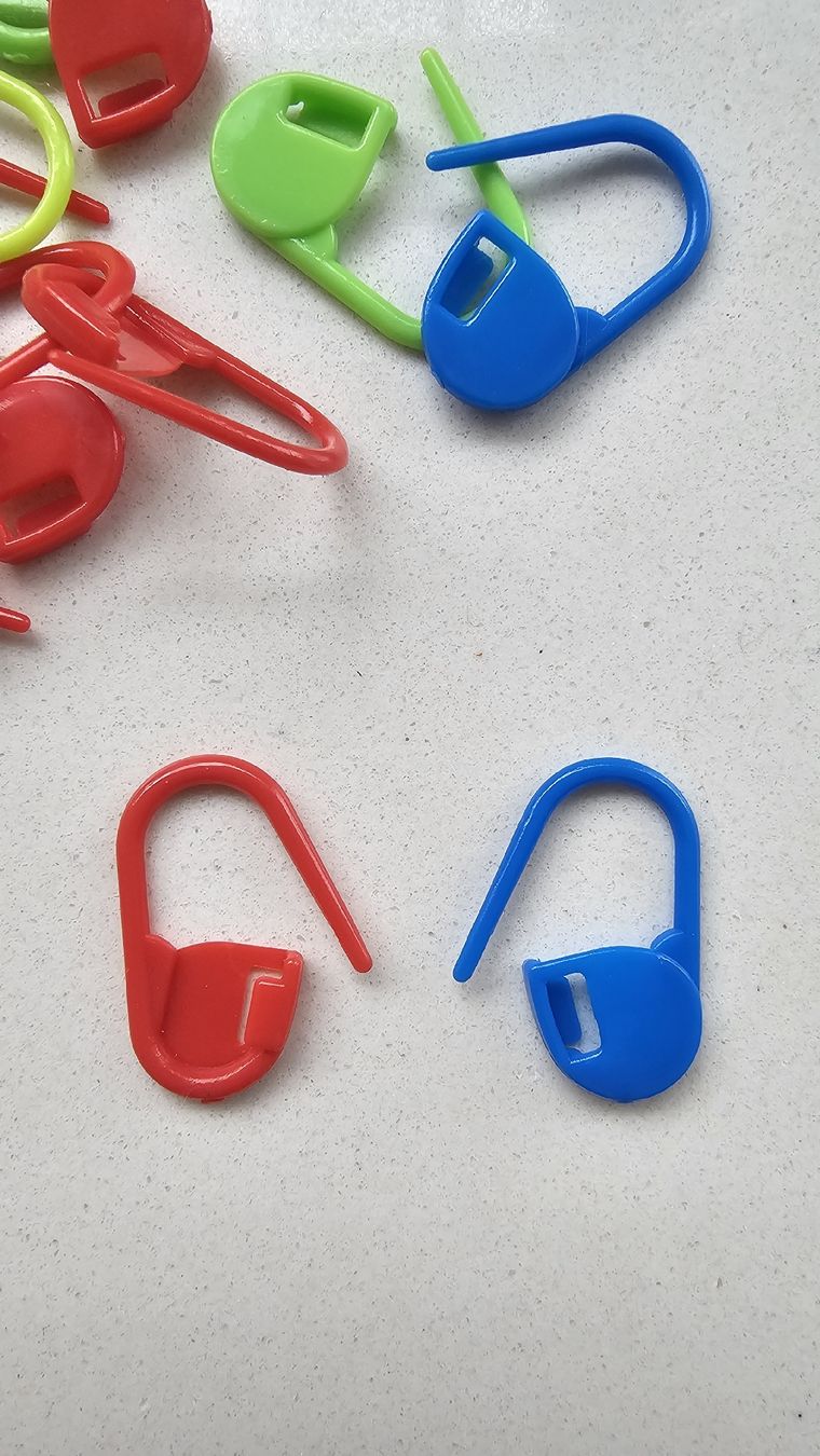 20 Stk Maschenmarkierer Stricken Lismen NEU Farben gemischt (Neu und ...