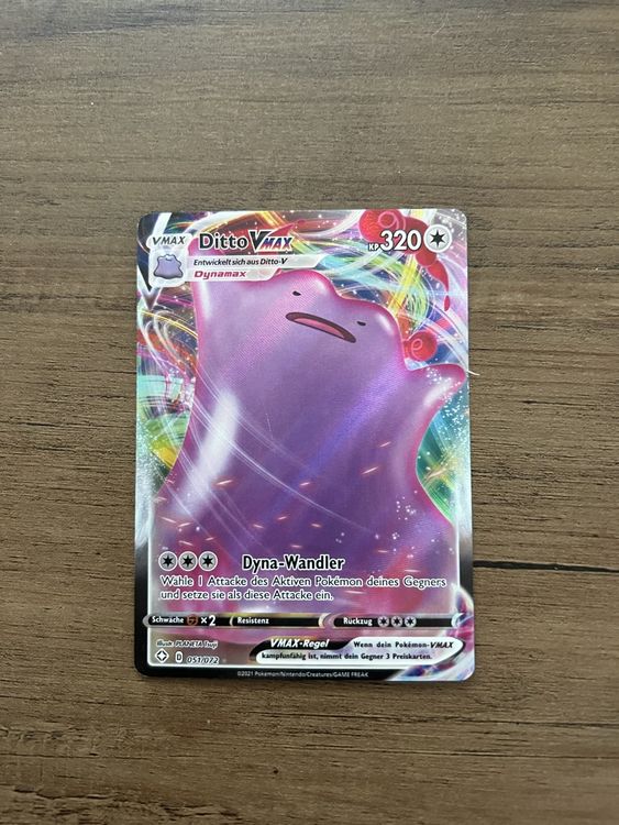 Pokémon Sammelkarte Ditto VMAX 051/072 (Gebraucht) in Buochs für CHF 5 ...
