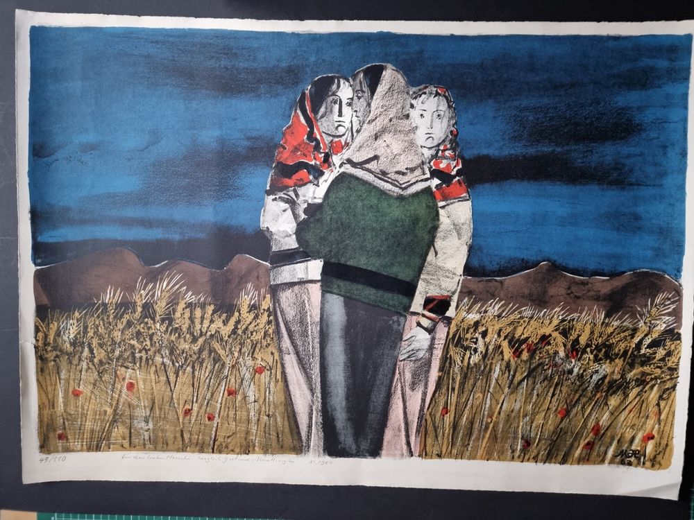 MAX HUNZIKER ORIGINAL ZINKÄTZUNG (LITHOGRAPHIE) SIGNIERT | Kaufen auf ...