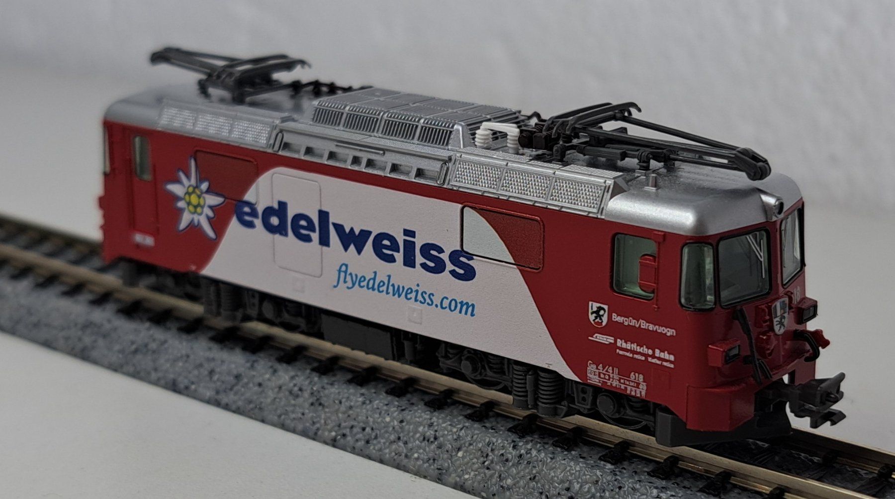 RhB Ge 4/4 II Edelweiss Bergün 618 Analog Spur N Rarität EVP (Gebraucht ...
