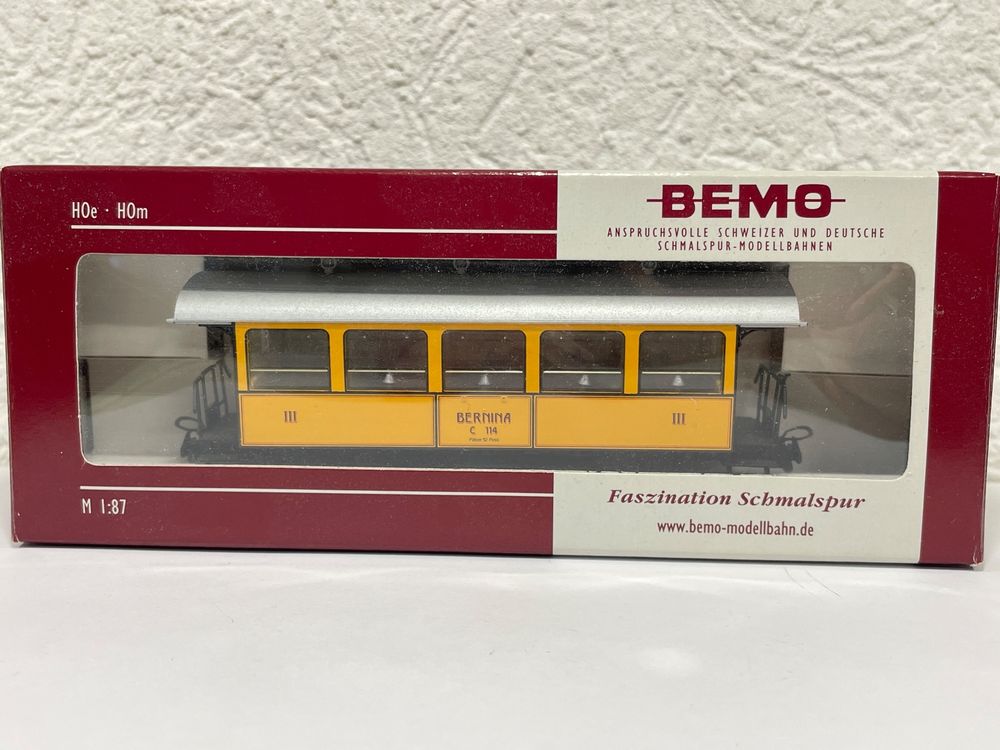 Bemo 3238 164 RhB C 114 La Bucunada Nostalgie-Zweiachser H0m (Neu (gemäss Beschreibung)) in ...