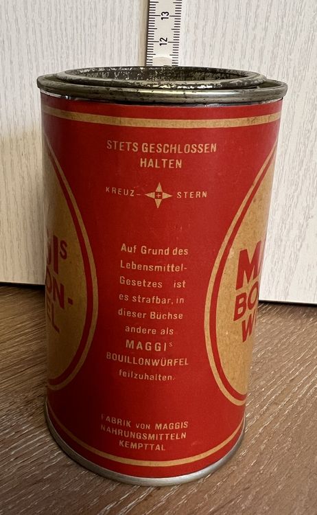 alte Blechdose MAGGI'S BOUILLON-WÜRFEL 50 Würfel Kreuzstern (Gebraucht) in Rothrist für CHF 29 ...