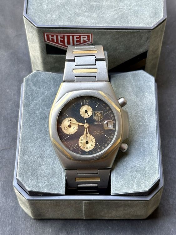 Tag Heuer Leonidas Titan Chronograph Quartz 1988 Box/Papier (Gebraucht ...