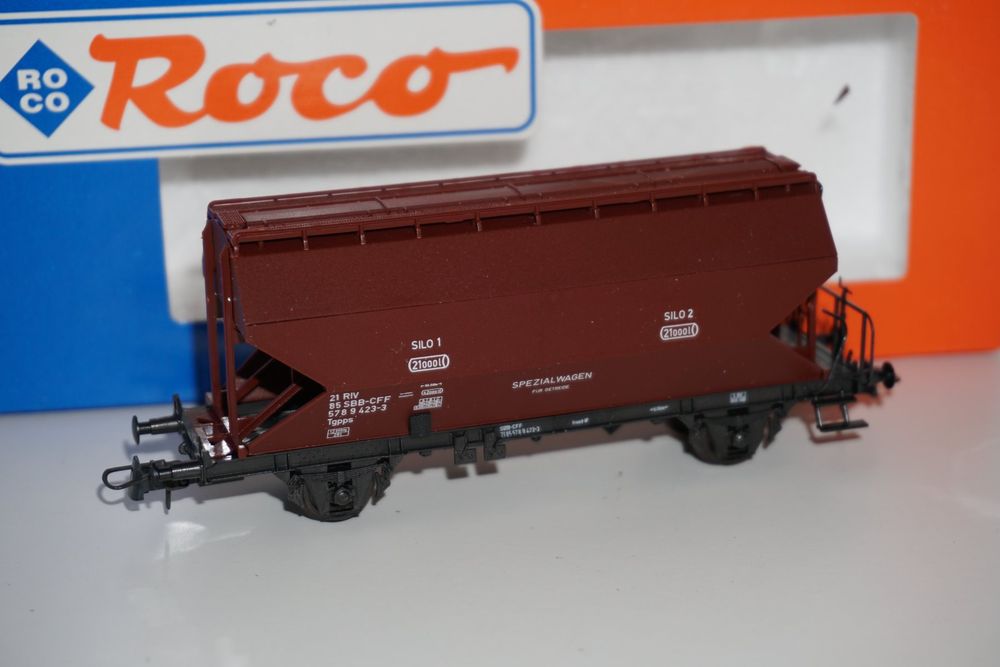 Roco 46988 - SBB Getreidewagen braun H0/DC (Gebraucht) in Matten b ...
