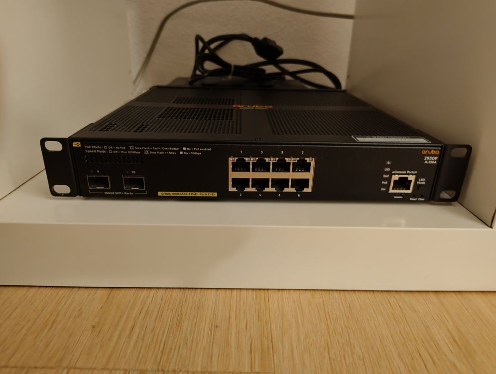 HPE Aruba Networking 2930F 8G PoE+ 2SFP+ Switch (JL258A) (Gebraucht) in ...