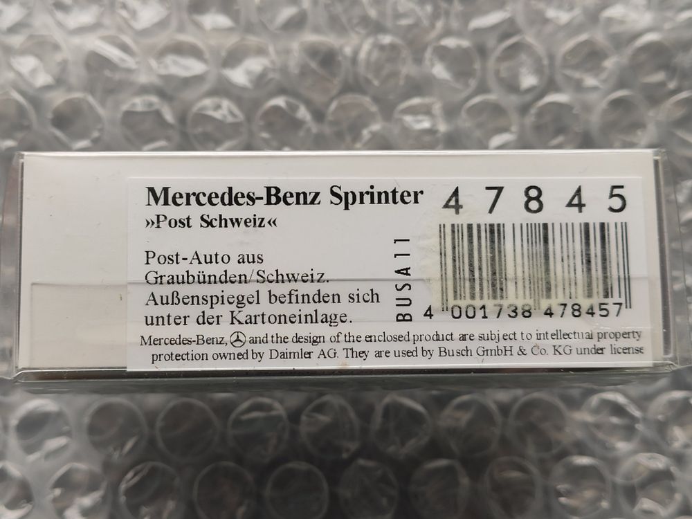 Busch 47845 MB Sprinter Post (Neu und originalverpackt) in Locarno für ...