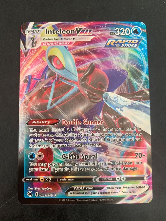 Inteleon vmax 79/264 carte Pokémon (Neu (gemäss Beschreibung)) in La ...