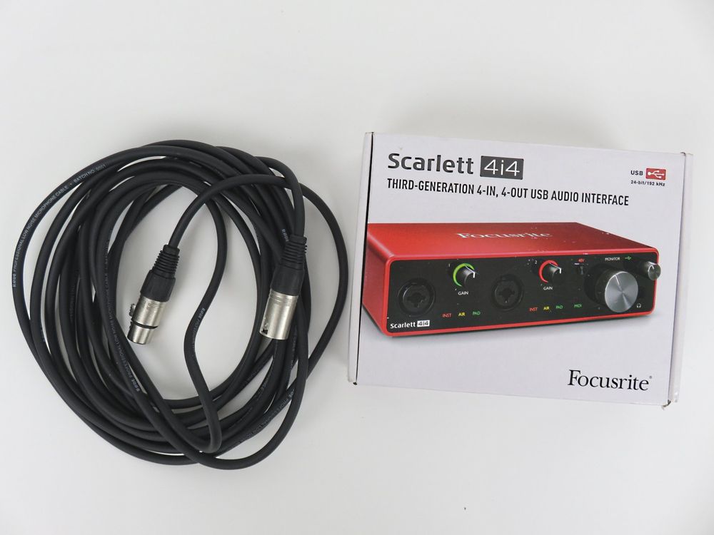 Focusrite Scarlett 4i4 + Kabel | Kaufen auf Ricardo