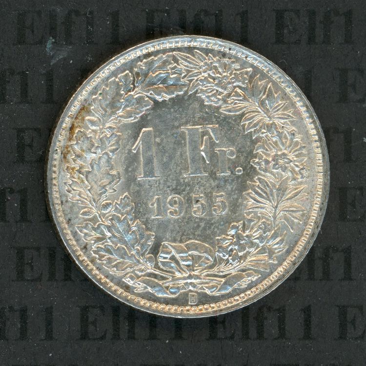 CHF___1.00 1955 unz-stgl 1 Franken (Neu (gemäss Beschreibung)) in Widnau für CHF 36 – mit ...