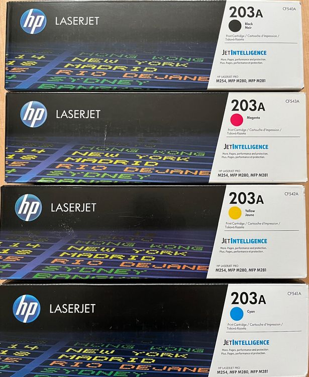 hp Laserjet Druckerpatronen Set 203A (Neu und originalverpackt) in ...