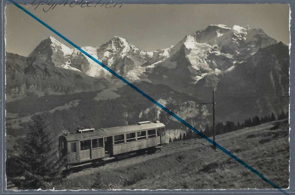 Mürrenbahn. Eiger, Mönch, Jungfrau. Triebwagen 13. (Gebraucht) in Horw ...