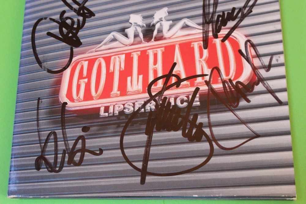 GOTTHARD - LIPSERVICE CD (signiert inkl. Steve Lee) Unikat! (Gebraucht ...