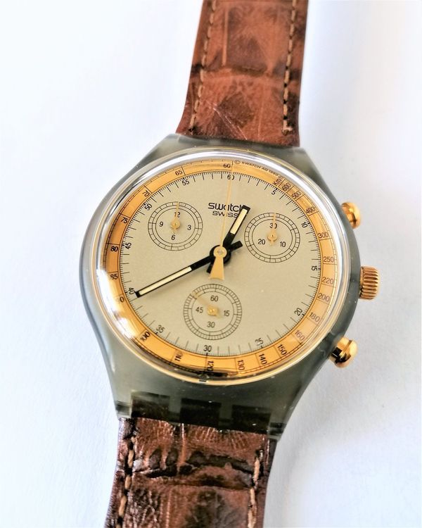 Swatch Chrono Gold Finger SCM100 / 1991 (Neu (gemäss Beschreibung)) in Suhr für CHF 40 – mit ...