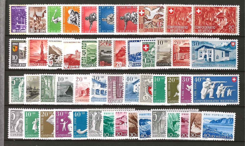 Lot postfrische Pro Patria ** (Neu (gemäss Beschreibung)) in Gümligen für CHF 10 – mit Lieferung ...