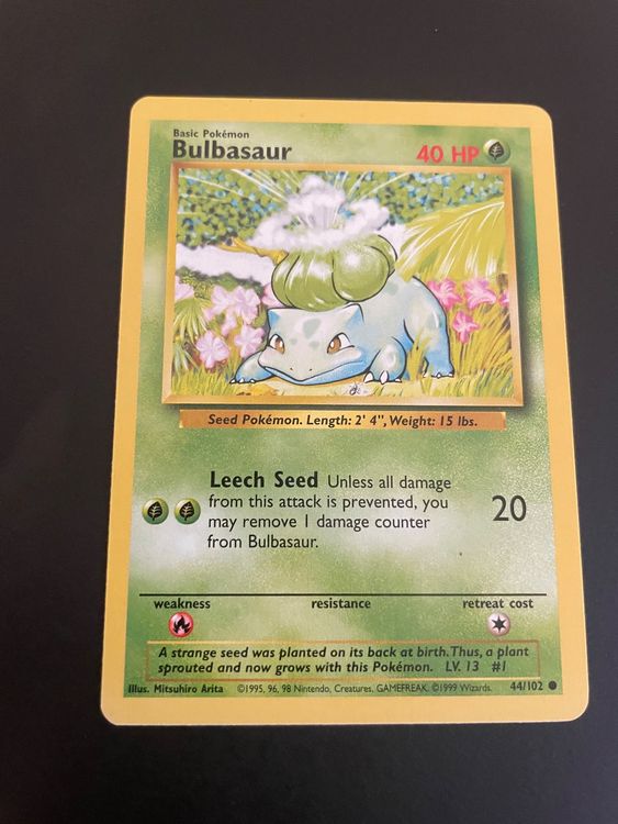 Bulbasaur Base Set 44/102 (Gebraucht) in Zürich für CHF 4 – mit ...