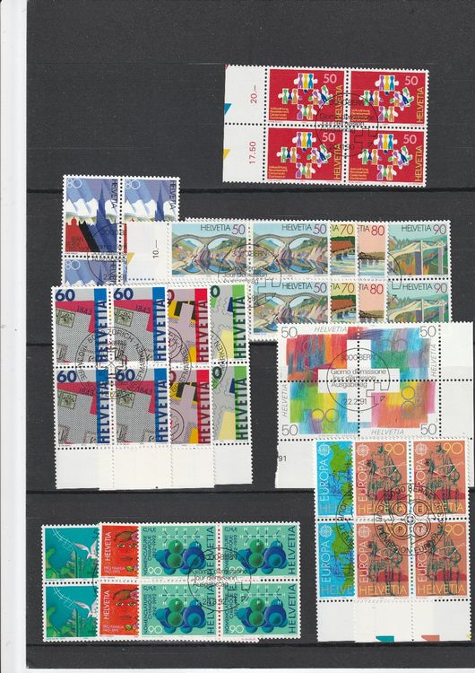 69/CH 7 VIERERBLOCKSER.1990-1992 ET (Gebraucht) in Hirschthal für CHF 1 – mit Lieferung auf ...