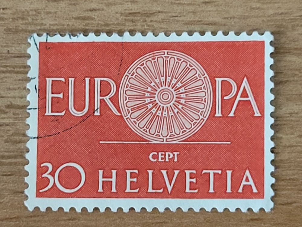 Timbre CH 1960 (19. IX.) N°373 - Symbolische Darstellung (Gebraucht) in ...